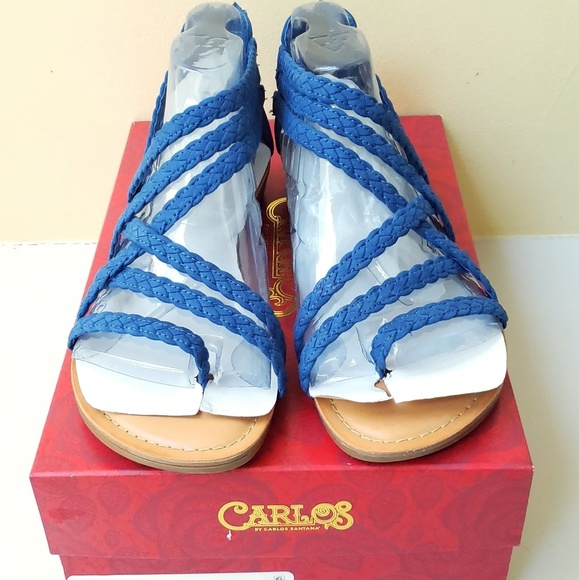Carlos Santana | Shoes | New Carlos Amara 2 Sapphire Blue Gladiator ...